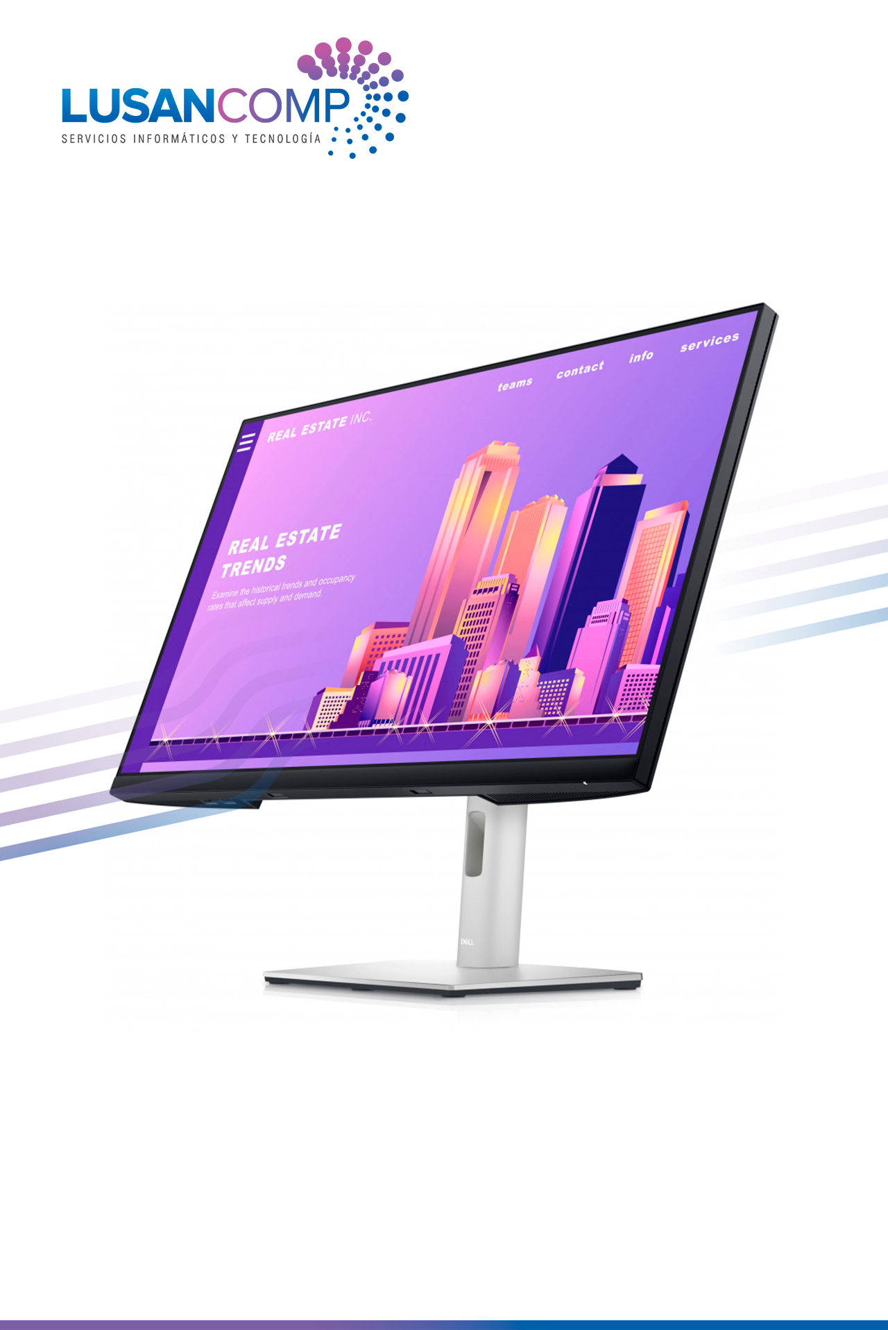 Monitor Dell P2722H 27" - Lusancomp Cia. Ltda.