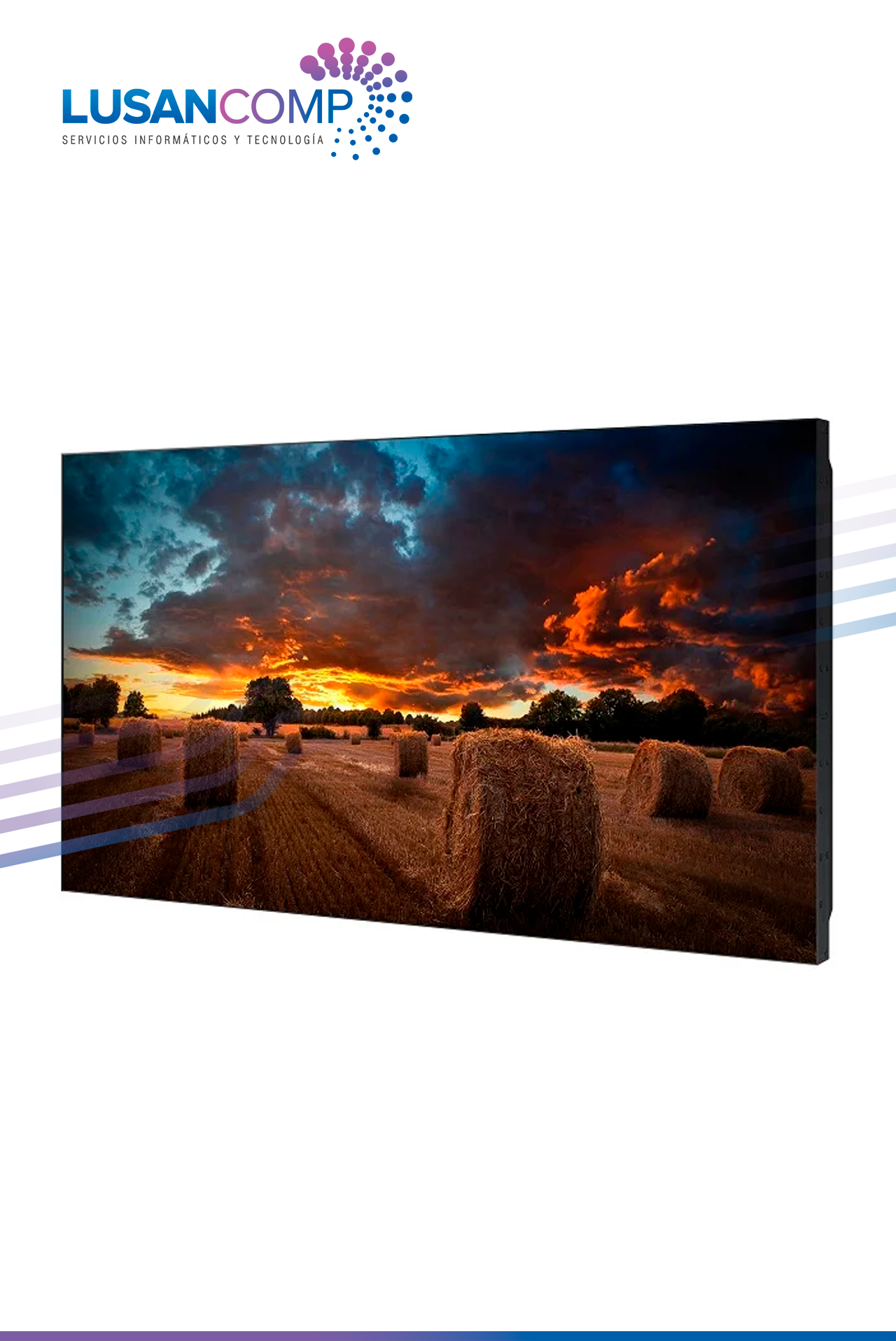 Monitor Samsung 55" Vmb-u Ultra Narrow Bezel - Lusancomp Cia. Ltda.